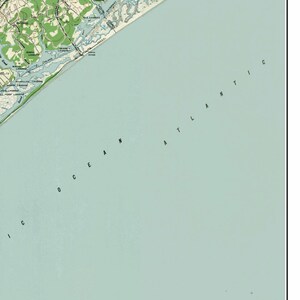 Topsail Sound 1948 Map - Old Topographic USGS Custom Composite Reprint ...