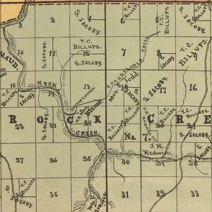 Colbert County Alabama 1896 - Old Wall Map With Landowner Names ...