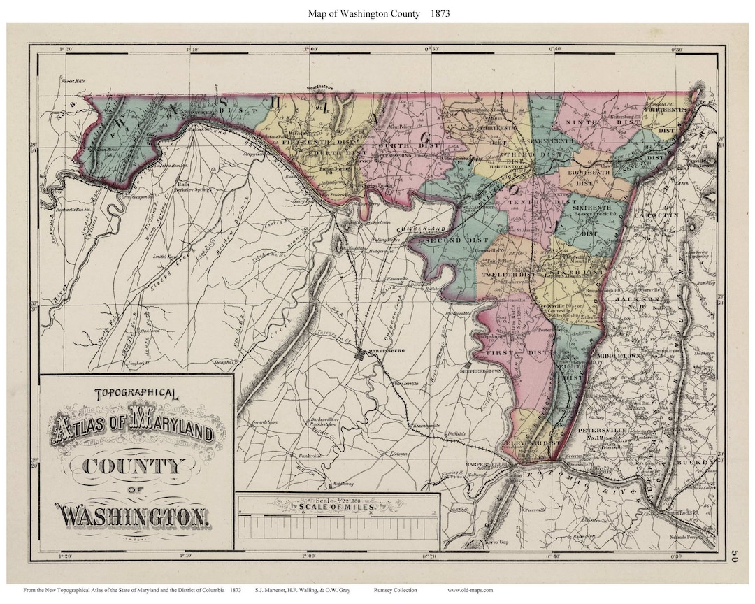 Washington County Maryland Map MAP: "Indian Spring (Maryland)".from An