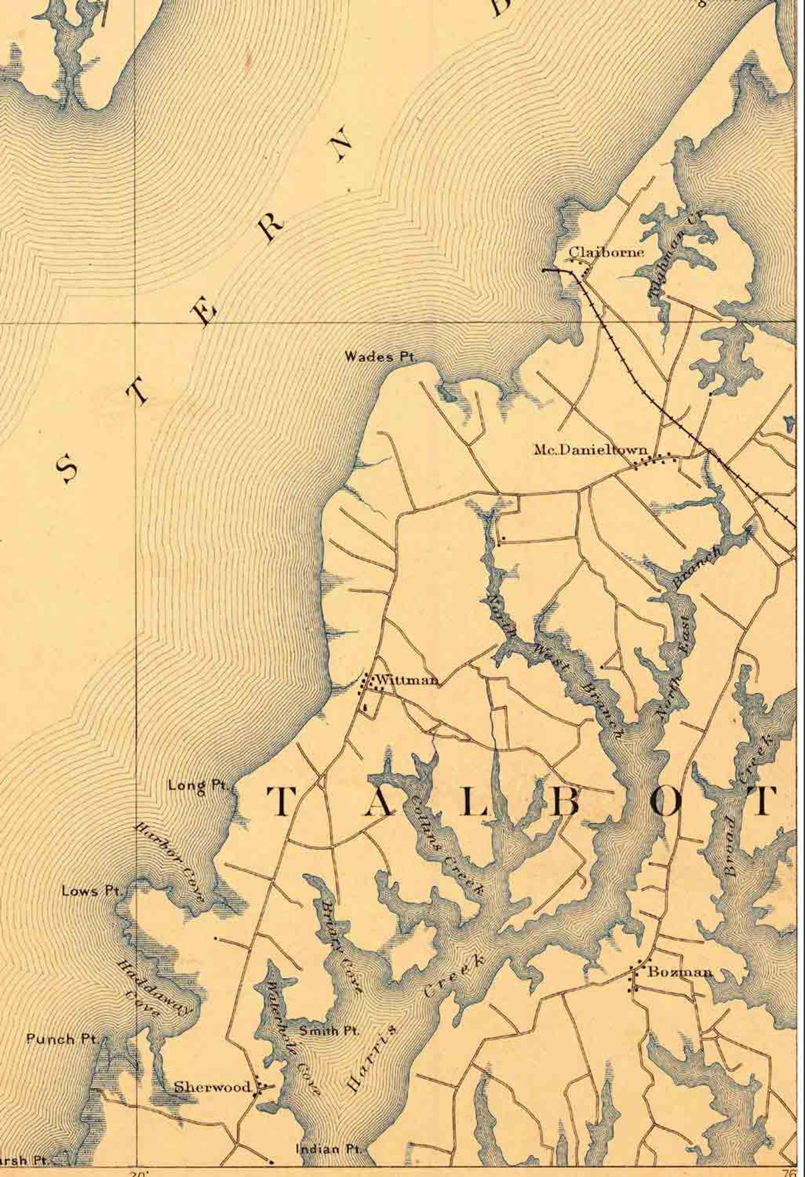 Annapolis & Environs 1894 Old Topographic Map USGS Custom Composite ...