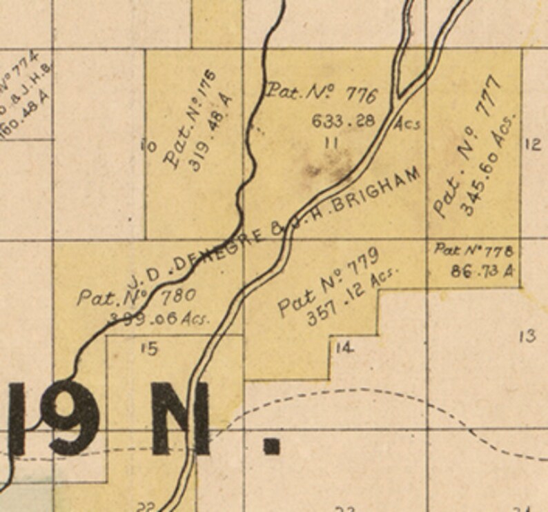 Morehouse Parish Louisiana 1860 - Old County Wall Map With Farm Lines ...