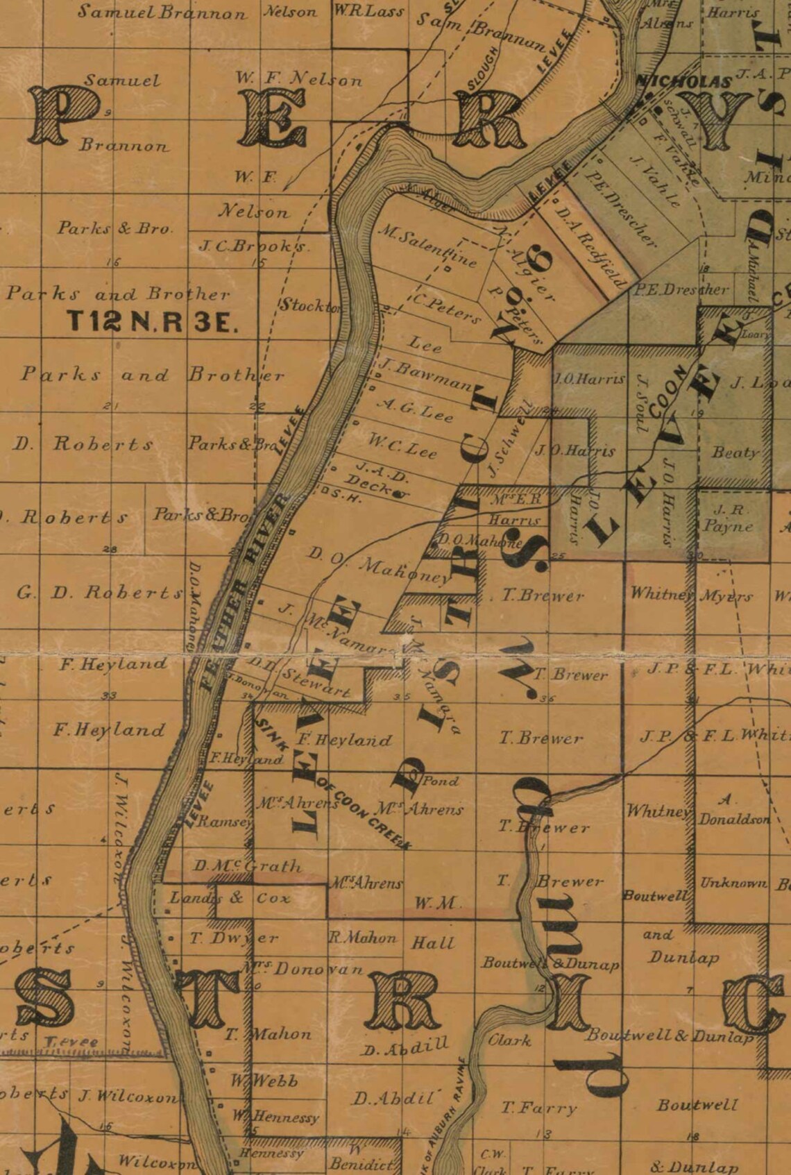 Sutter County California 1873 Old Wall Map Reprint with | Etsy España