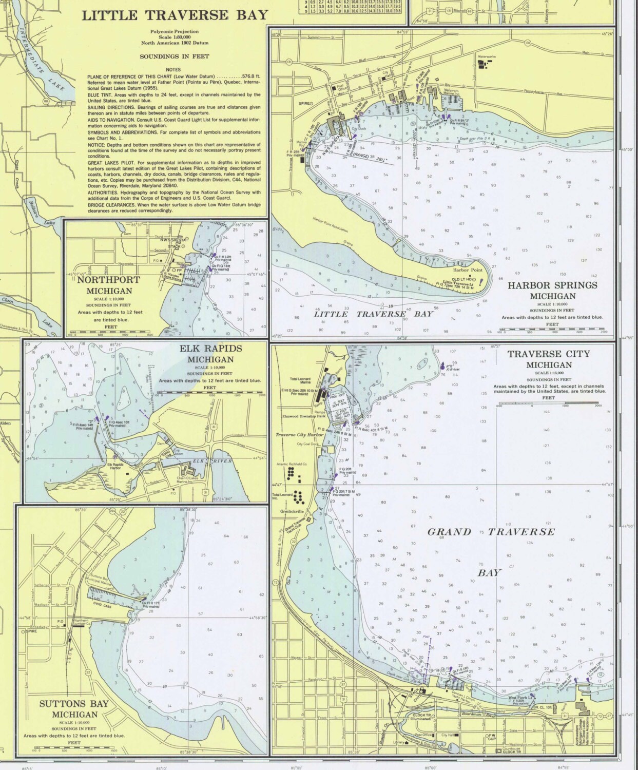 Grand Traverse Bay to Little Traverse Bay - 1975 Lake Michigan ...