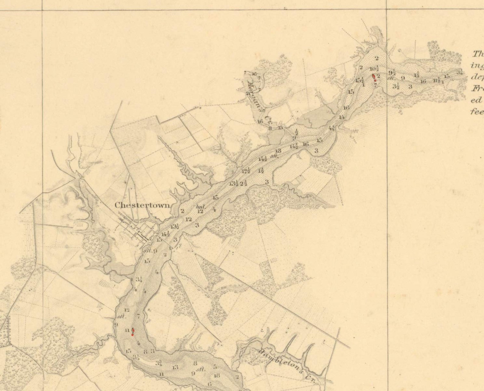 Head of the Bay to Magothy River 1877 Nautical Map 6 | Etsy