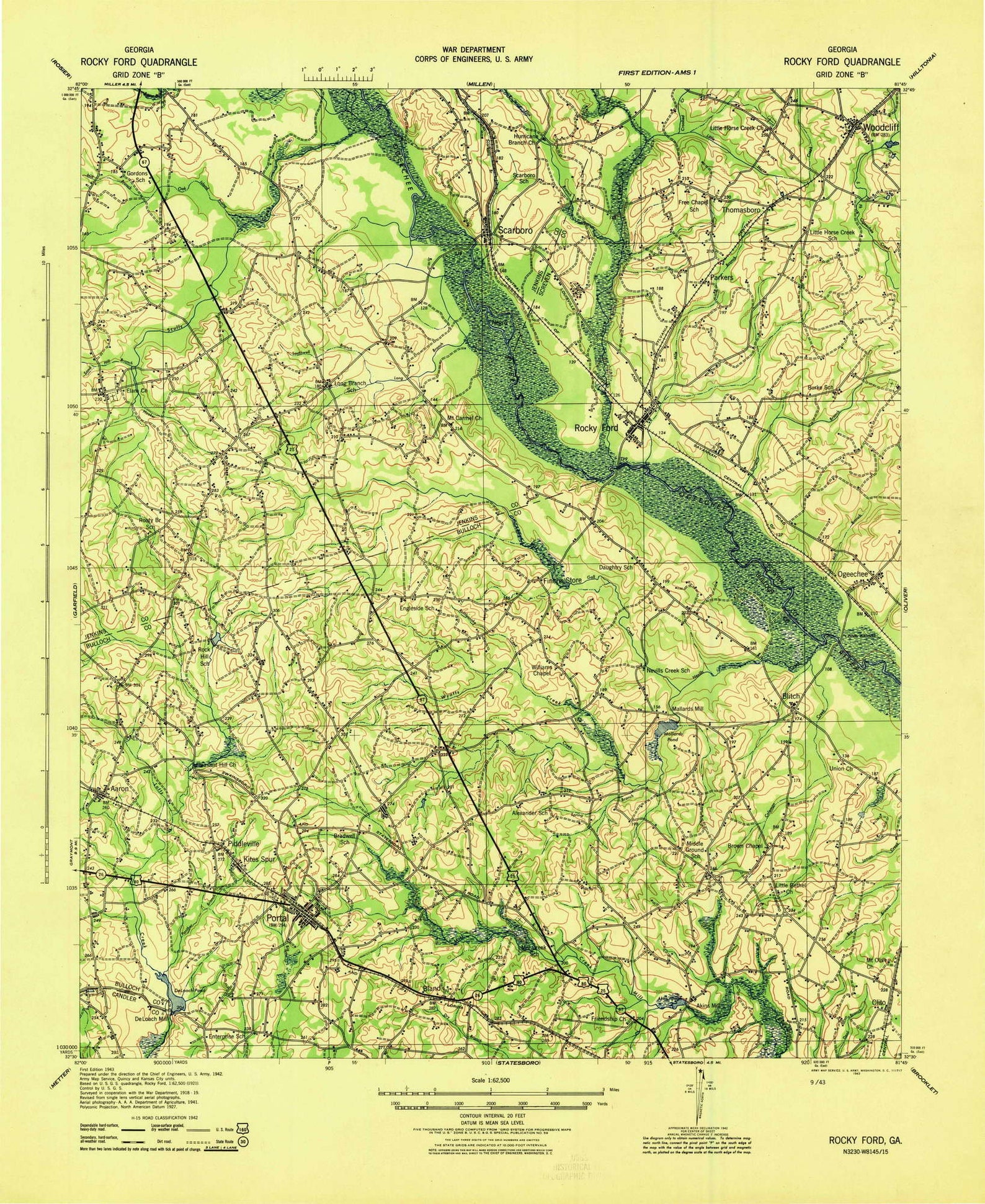Rocky Ford 1943 Old Topo Map Scarboro Woodcliff Portal | Etsy Rocky Ford 1943 Old Topo Map Scarboro Woodcliff Portal | Etsy