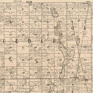 Martin County Minnesota 1901 - Old Wall Map Reprint With Homeowner ...