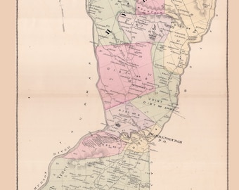 Warren County Ny Map | Etsy
