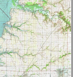 Carlyle Lake 1974 USGS Old Topographic Map - Custom Composite Illinois ...