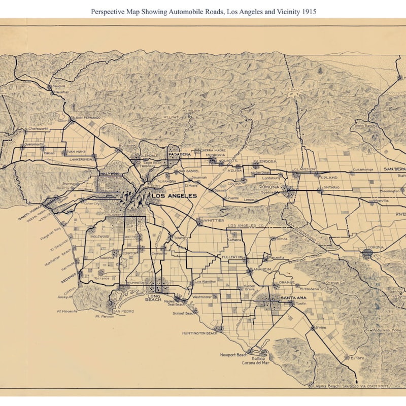 Vintage Road Maps - Etsy