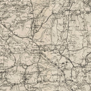 Nottoway County Virginia 1864 - Old Wall Map With Homeowners Names ...