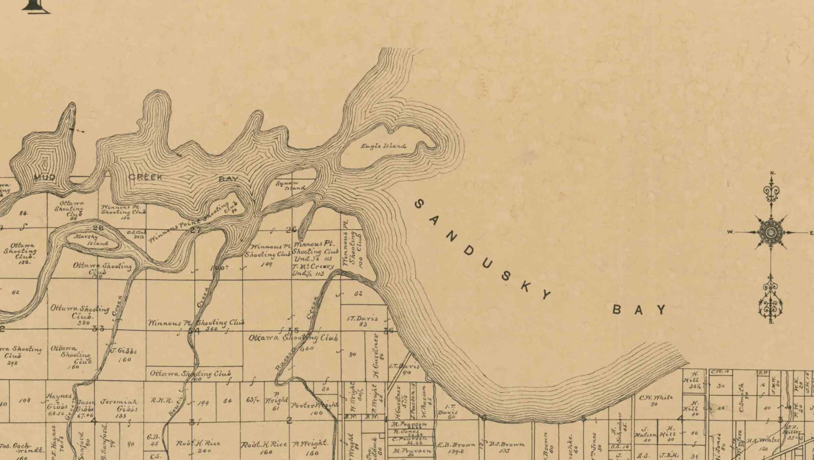 Sandusky County Ohio 1891a Old Wall Map Reprint With - Etsy