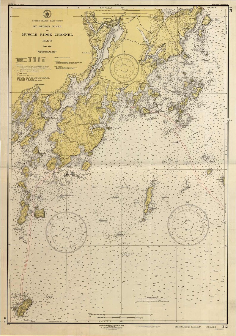 St George's River Muscle Ridge Channel Port Clyde Friendship Cushing ...