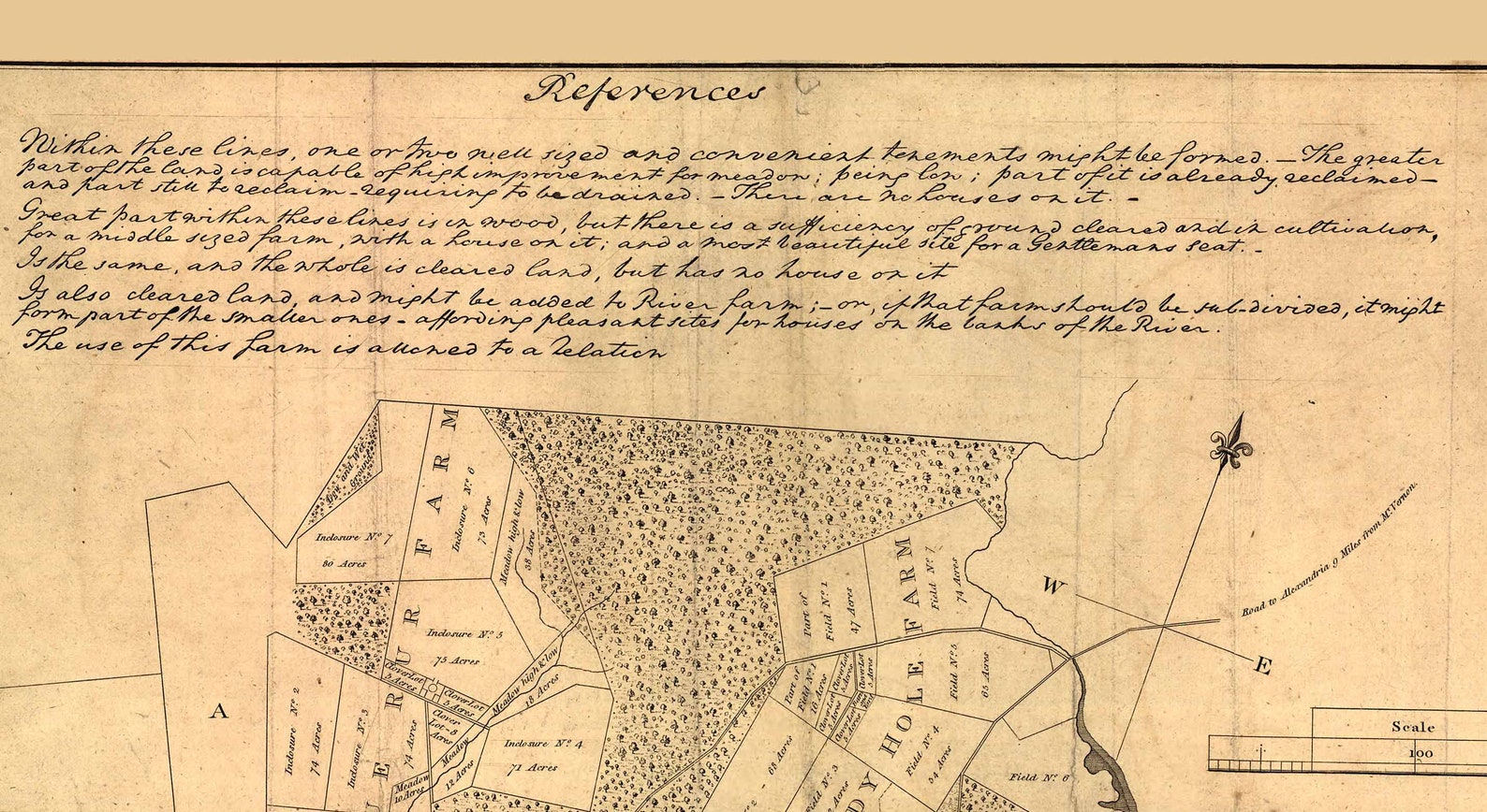 Mount Vernon Virginia 1801 General Washington's Farm | Etsy