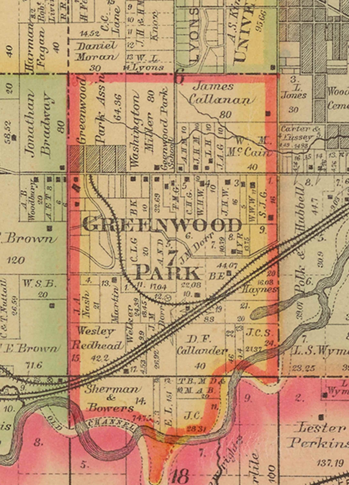 Polk County Iowa 1885 Old Wall Map With Landowner Names Farm - Etsy