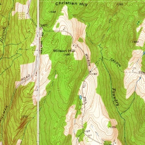Colrain 1961 Old Topo Map Custom USGS Reprint Massachusetts FRCO - Etsy