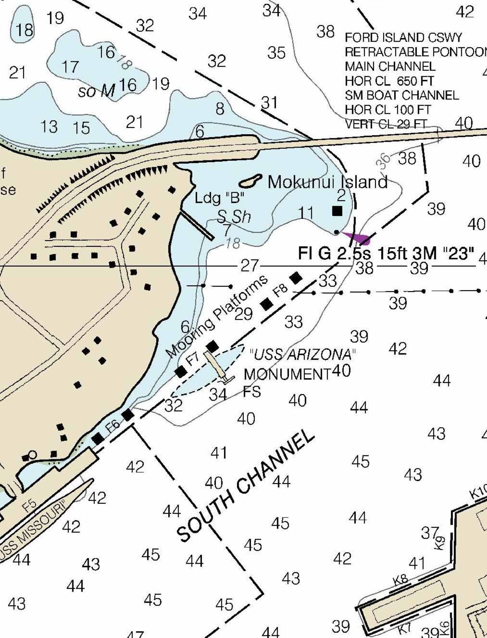 Pearl Harbor 2015 Nautical Map Hawaii PC Harbors Oahu | Etsy