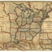 The United States of America 1851 Railroads Map - USA Map RR Reprint ...