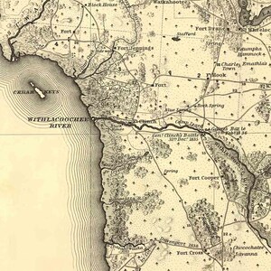 Florida 1839 State Map - by Zachary Taylor - Reprint - Etsy