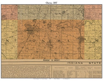 Eagle Lake Edwardsburg Mi Map - Etsy
