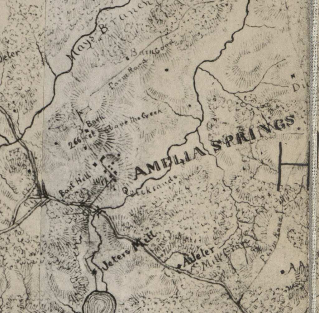 Amelia County Virginia 1860x Old Wall Map With Homeowner | Etsy