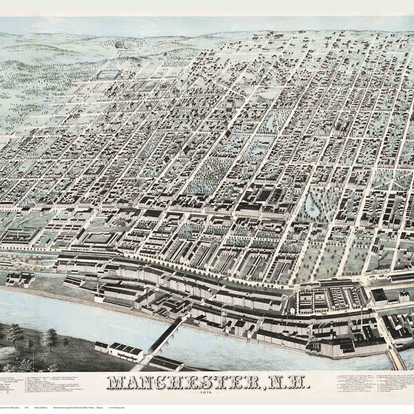 Manchester New Hampshire - Etsy