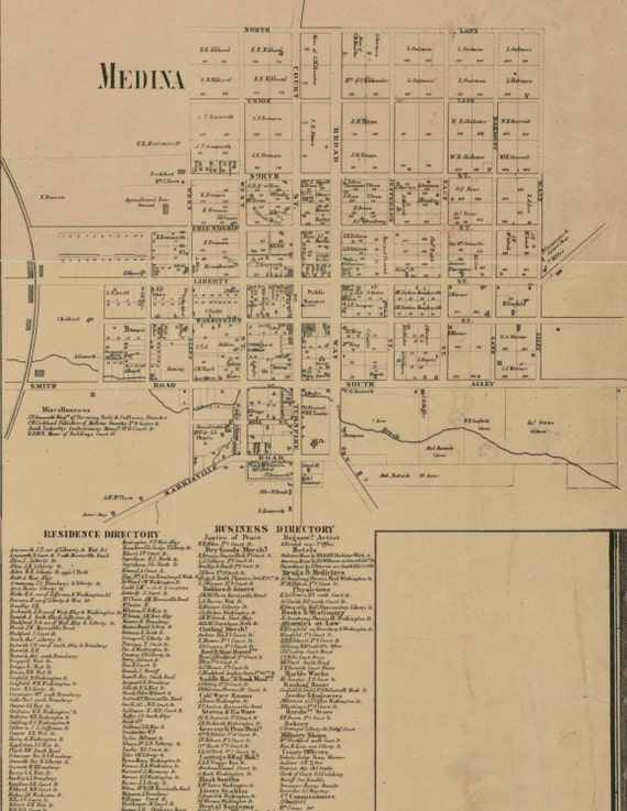 Medina County Ohio Map