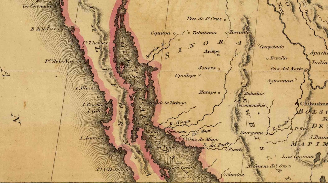 The United States of America 1820 Map USAMap Reprint Morse | Etsy