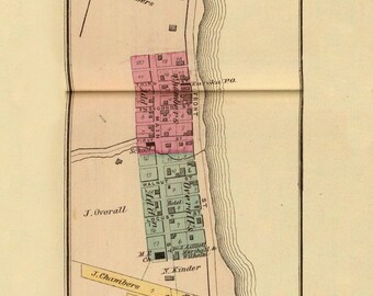 1875 Town Map of Middleburg Logan County Ohio - Etsy