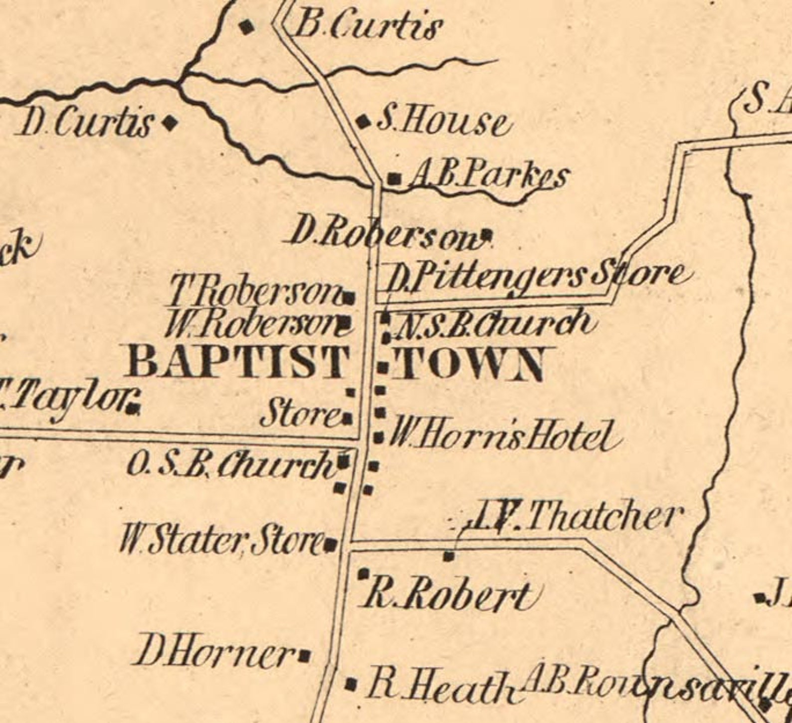 Hunterdon County New Jersey 1851 Wall Map Reprint With - Etsy