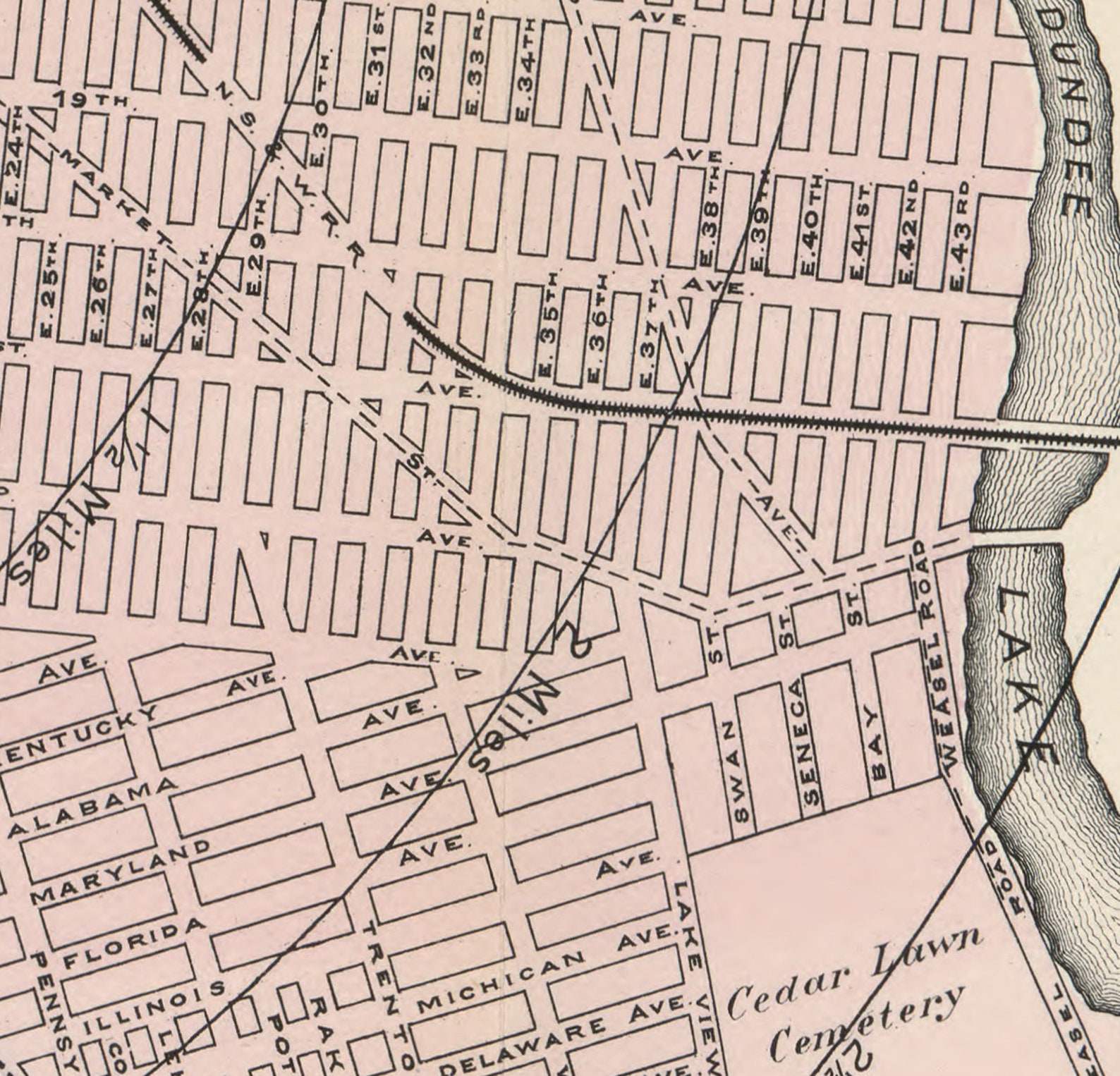 Paterson New Jersey 1893 Old City Map Reprint | Etsy