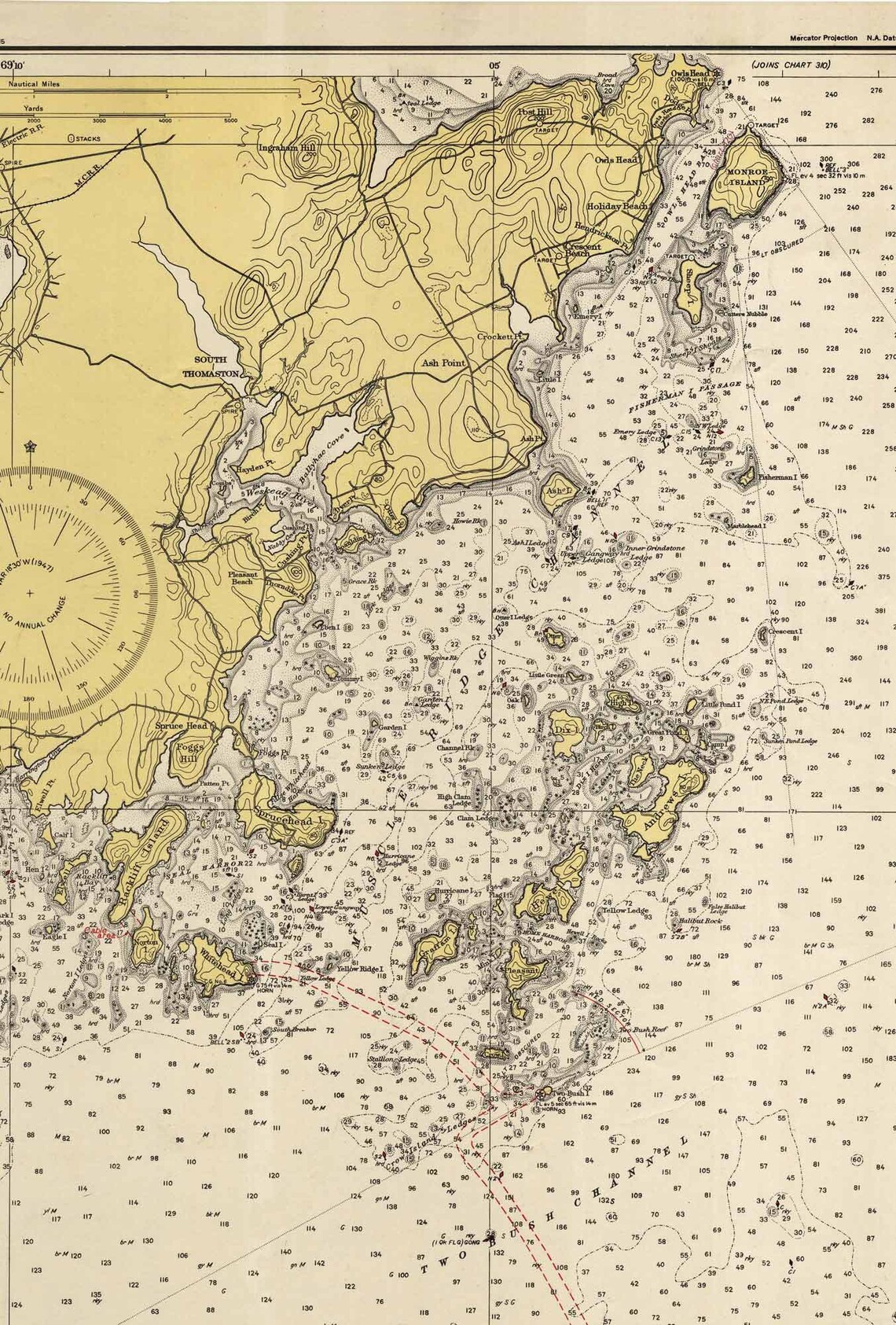St George's River Muscle Ridge Channel Port Clyde Friendship Cushing ...