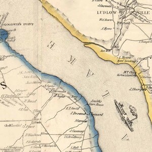 Tompkins County New York 1853 - Old Wall Map Reprint With Homeowner ...