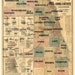 Cook County Illinois 1886 - Old Wall Map Reprint With Homeowner Names ...
