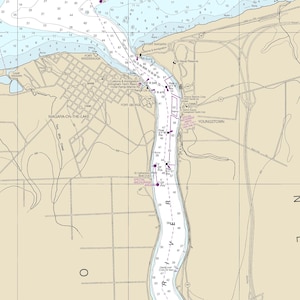 Lower Niagara River - 2023 - New York and Ontario - Nautical Map ...