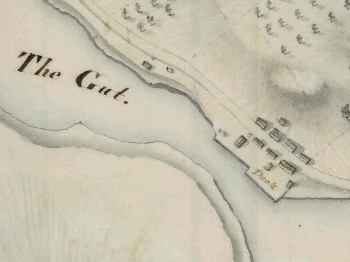 Tiverton Rhode Island 1819 Map House Locations Land Features - Etsy