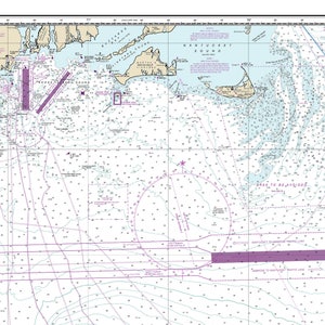 Approaches to New York Nantucket Shoals Five Fathom Bank - Etsy