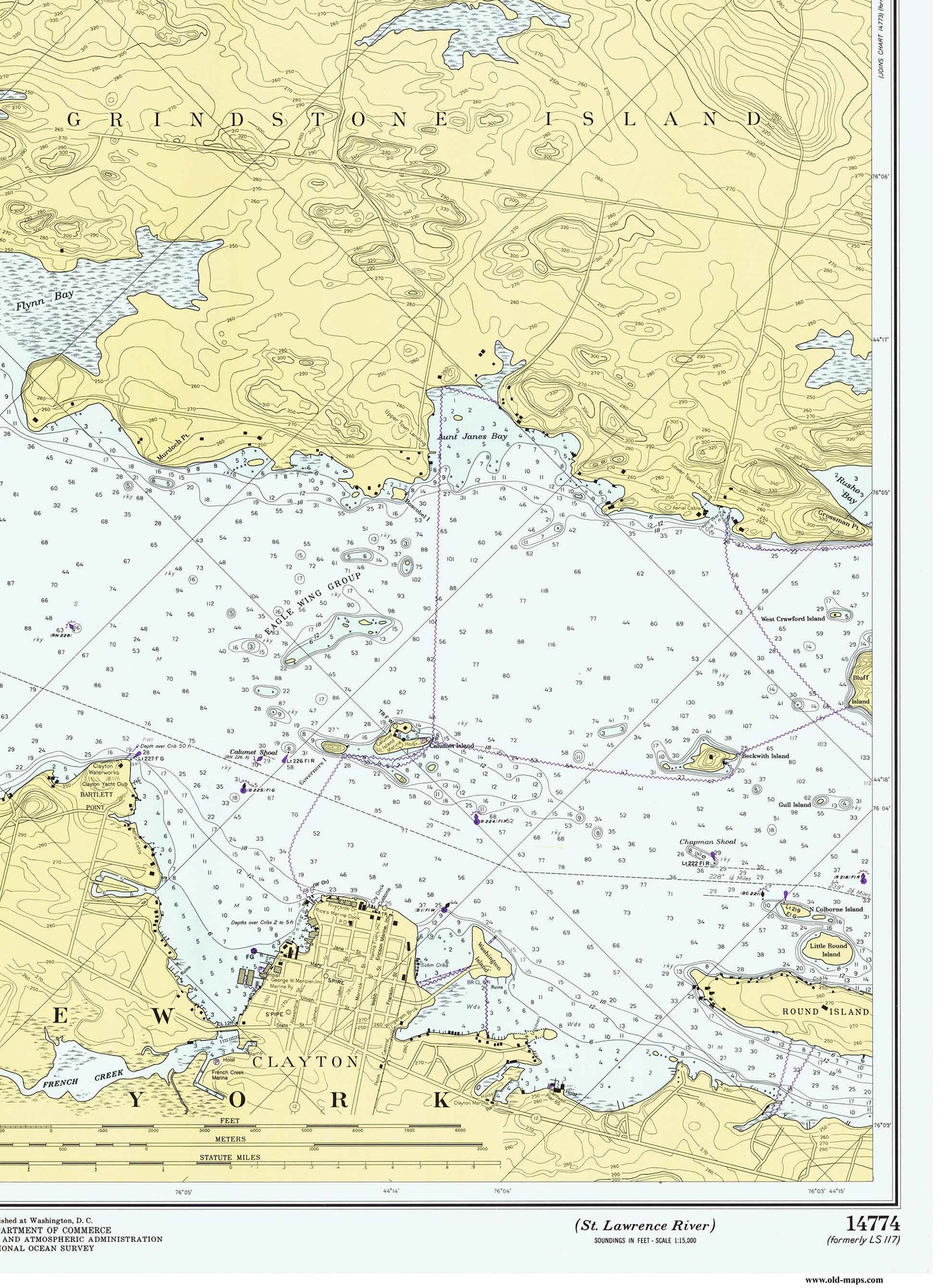 St Lawrence River-round Island Clayton NY and Gananoque | Etsy