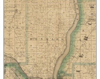 Old Map Prescott - Etsy