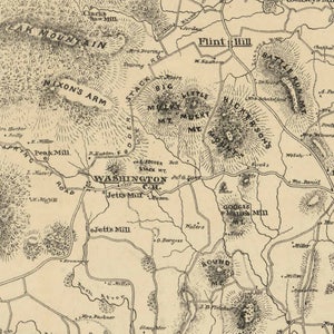 Rappahannock County Virginia 1875 - Old Wall Map With Homeowner Names ...