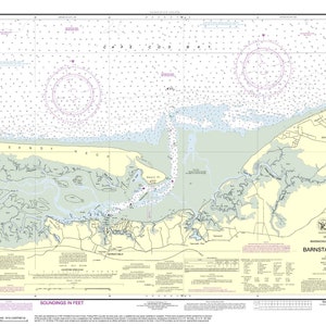 Barnstable Harbor - 2013 Nautical Map Massachusetts - Reprint - Harbors ...