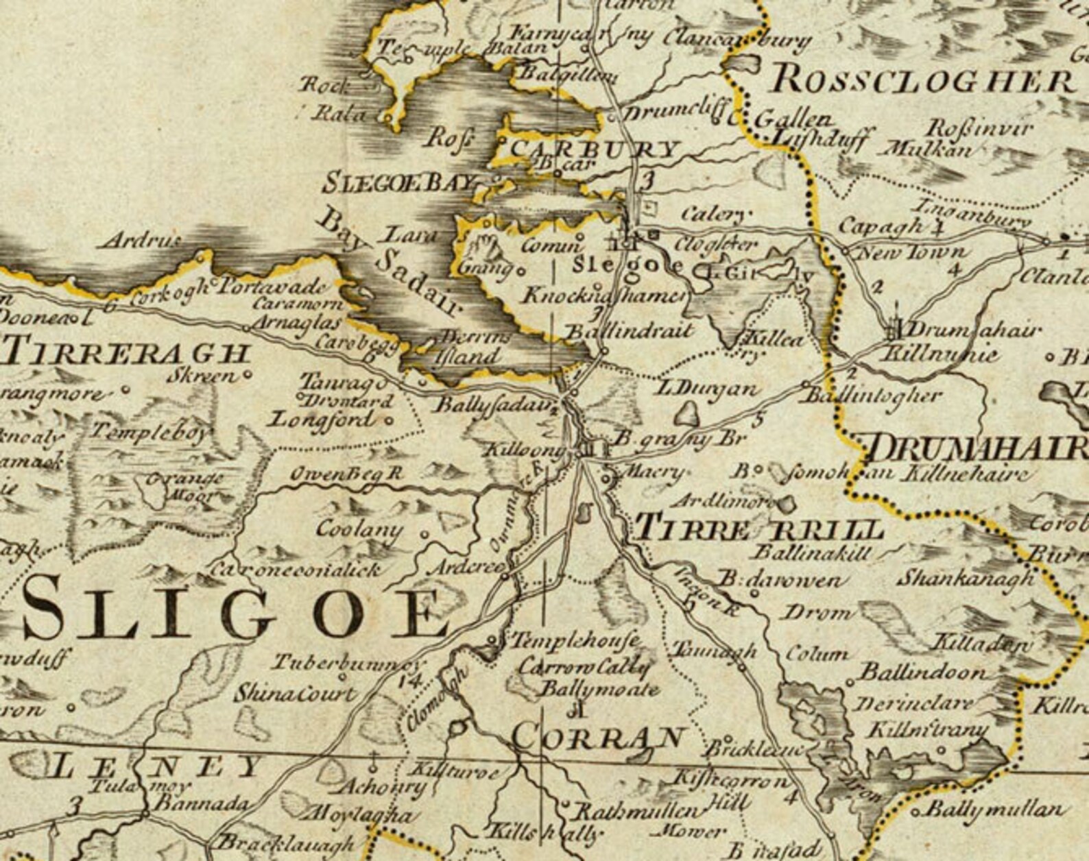 Connaught Province Ireland From 1790 Roque Map Clan Names Old Map ...