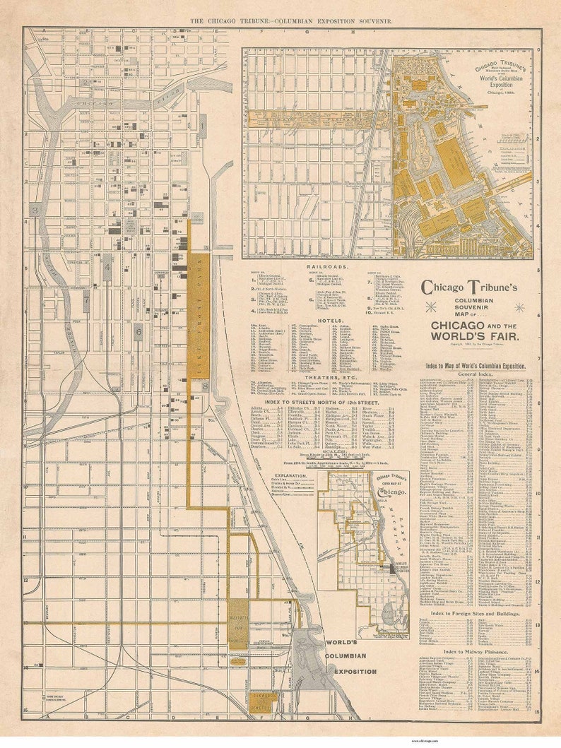 Chicago World Columbian Exposition 1893 Illinois - Chicago Tribune ...