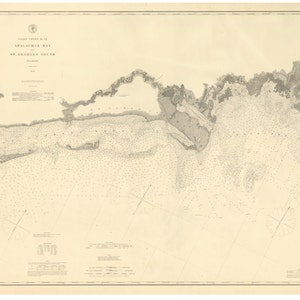 Apalachee Bay and St. Georges Sound - 1883 Nautical Map Reprint ...