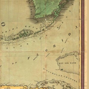 Florida 1829 State Map - by Searcy - Reprint - Etsy