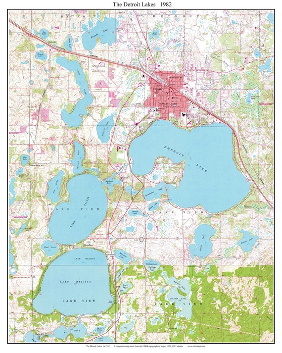 Detroit Lakes Map
