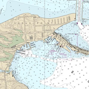 Great Sodus Bay, New York - 2013 Nautical Map - Lake Ontario - Great ...