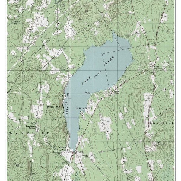 Swan Lake Map - Etsy