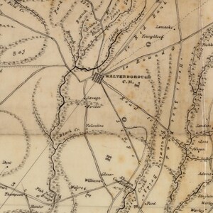 Colleton District South Carolina 1825 - County Wall Map - Homeowner ...