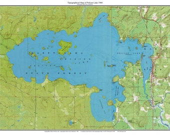 Lake Kabetogama Map - Etsy