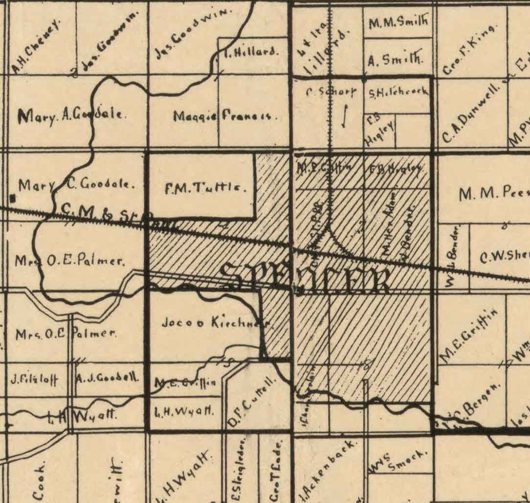 Clay County Iowa 1896 Old Wall Map With Landowner Names Farm | Etsy